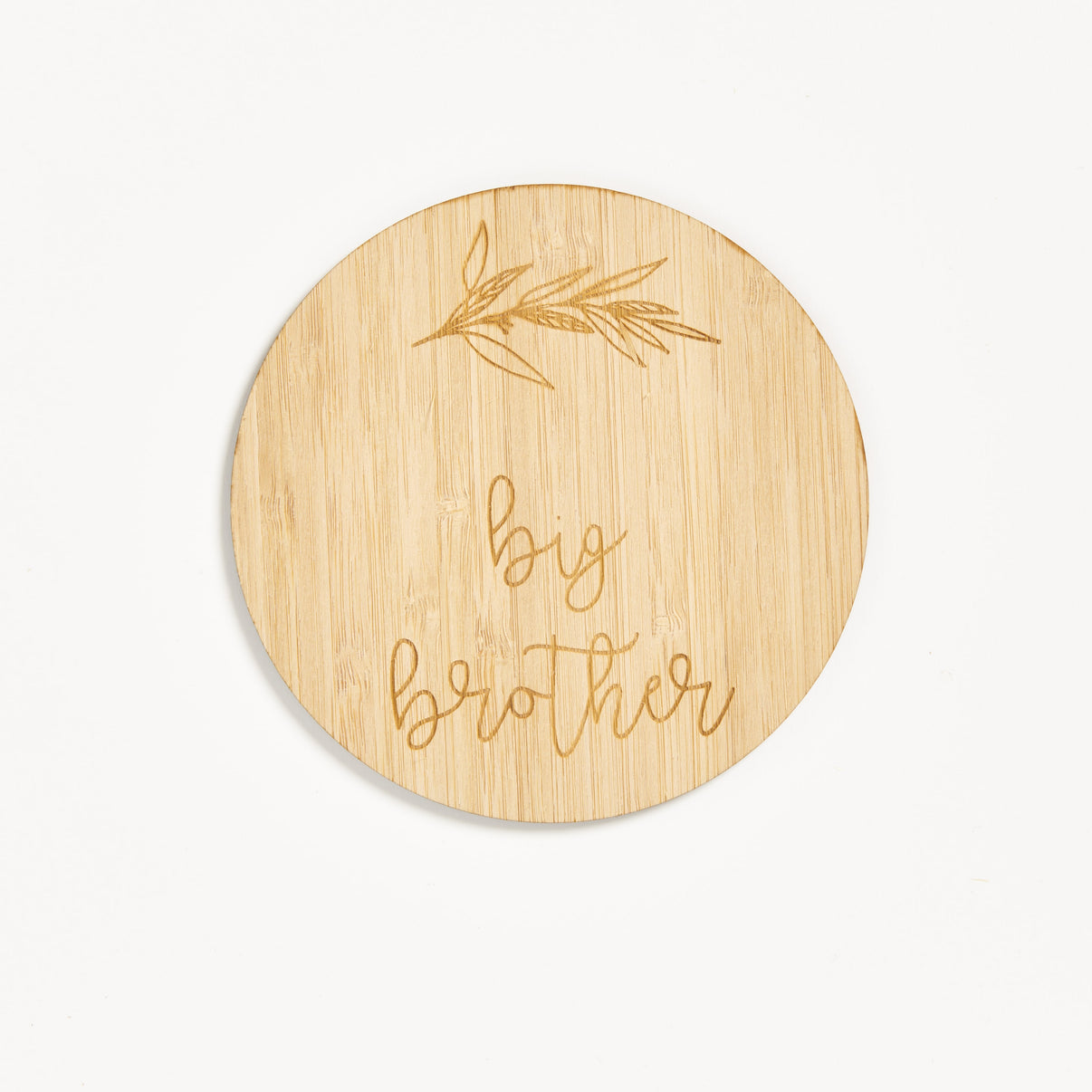 Big Brother Pregnancy Announcement Token – Intricate Laser Design