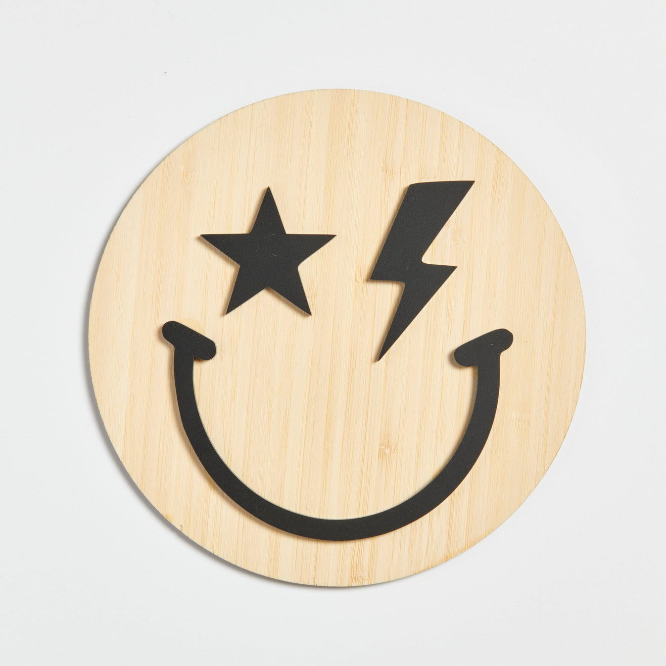 Retro Smiley Face – Intricate Laser Design