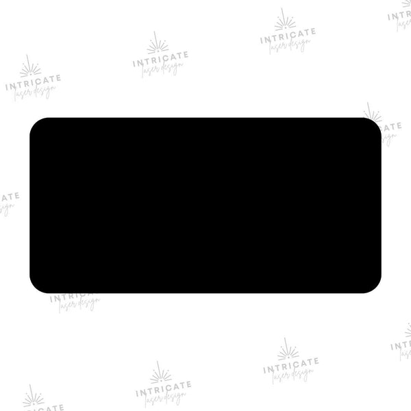 Rectangle Acrylic Blank – Intricate Laser Design